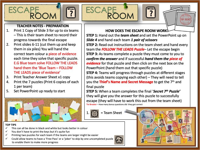 Technology - Spanish Escape Room - Amped Up Learning