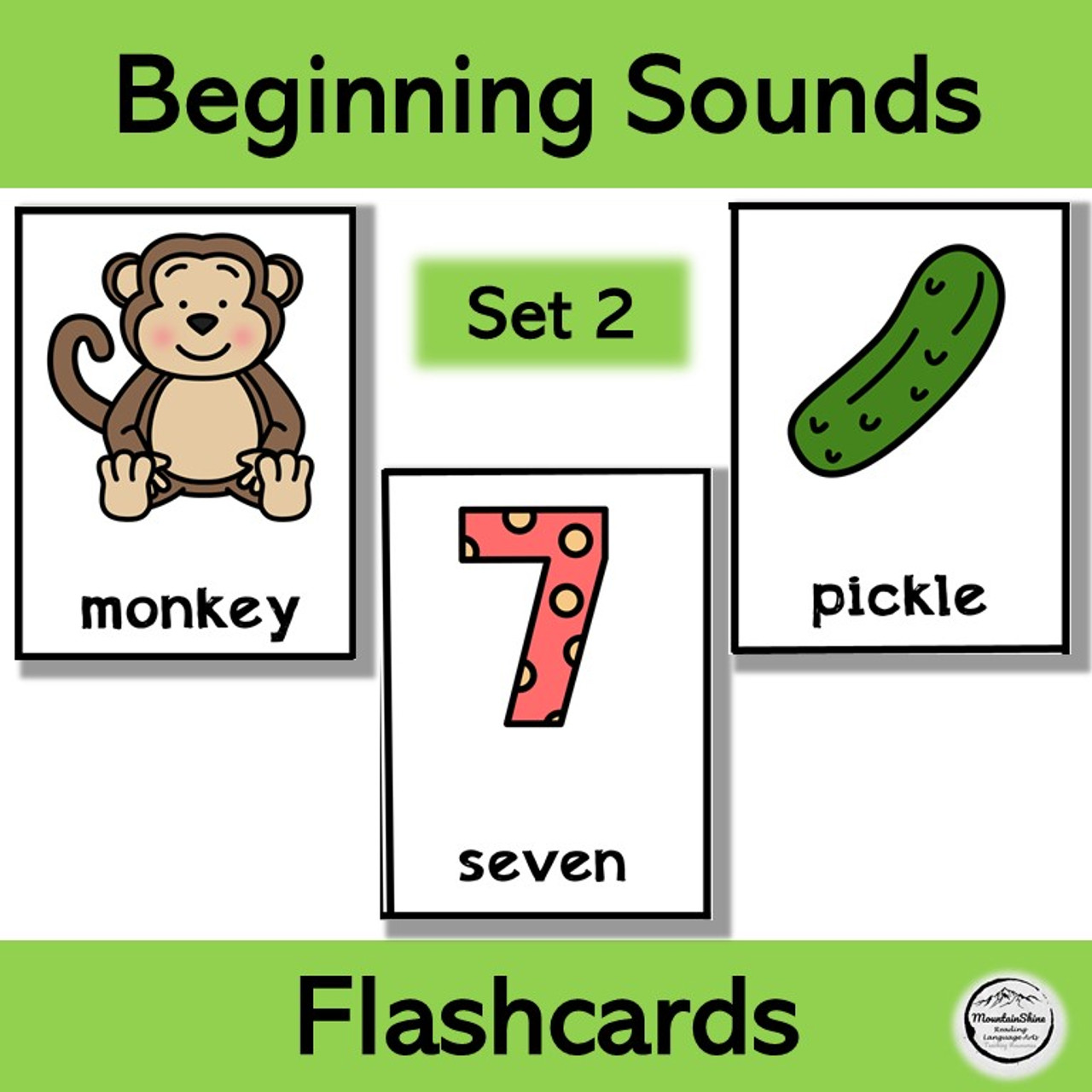 Beginning Sounds Flash Cards Set 2