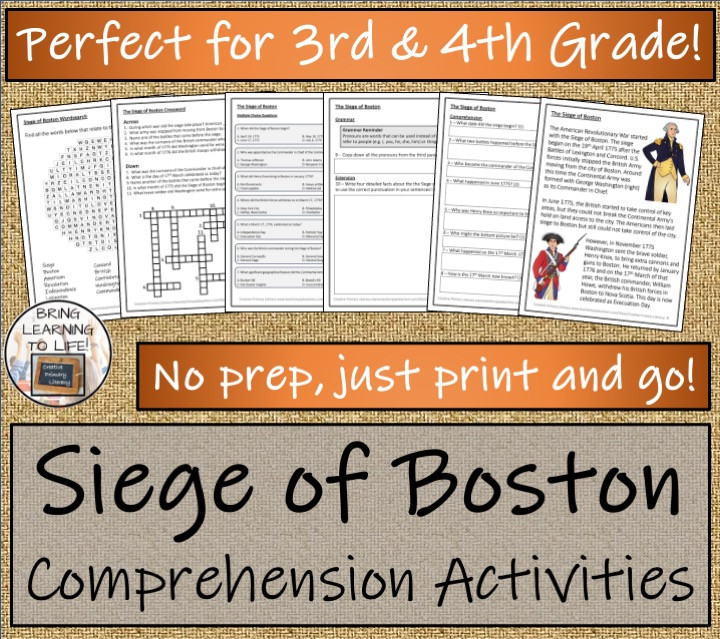 3rd and 4th grade Close Reading Activity