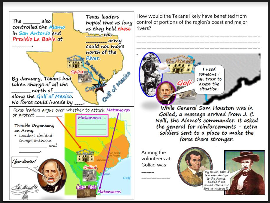 Texas History: The Alamo Falls - Amped Up Learning