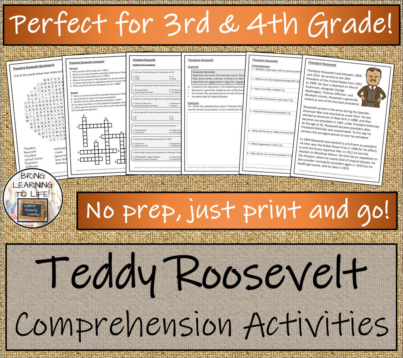 3rd and 4th grade Close Reading Activity