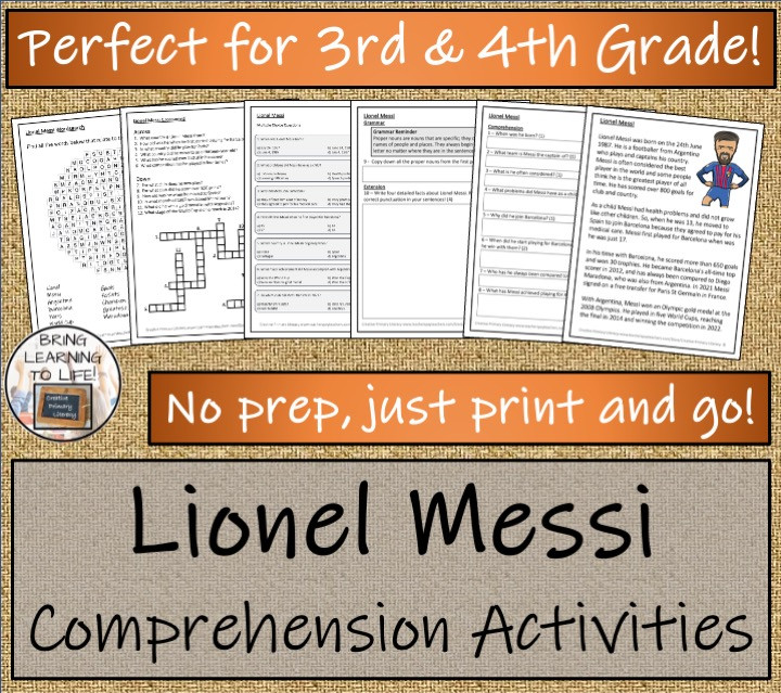 3rd and 4th grade Close Reading Activity