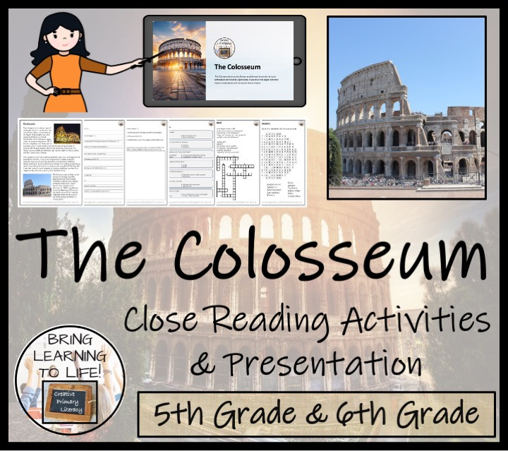 The Colosseum Close Reading Comprehension Activities | 5th Grade & 6th ...
