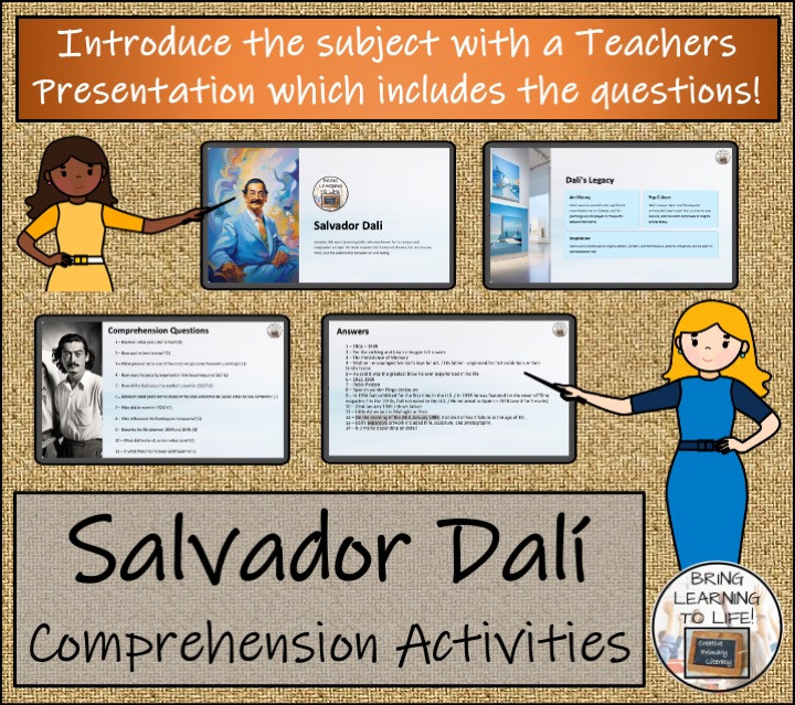 Salvador Dali Close Reading Comprehension Activities