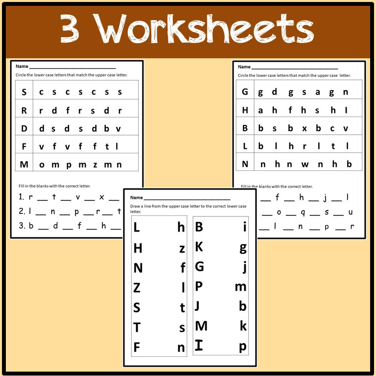 Letter Match with Worksheets Summer Flip Flop Theme