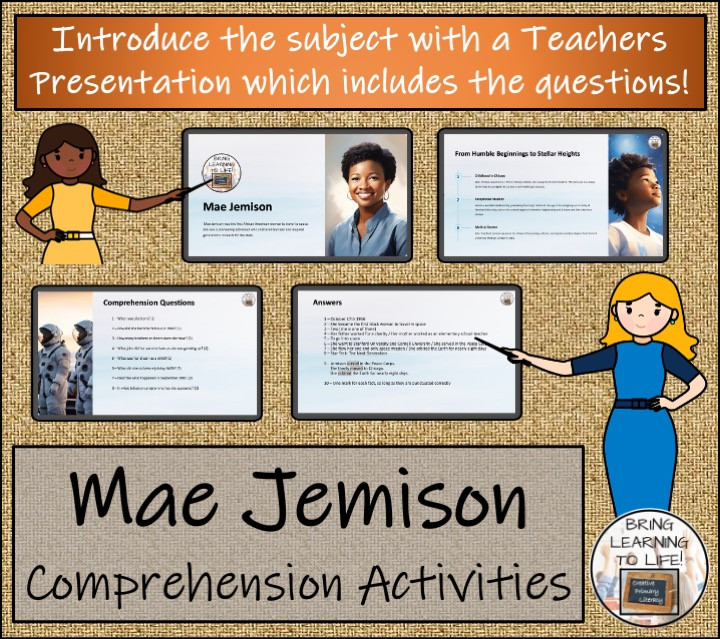 Mae Jemison Close Reading Activity | 3rd Grade & 4th Grade