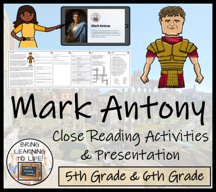 Mark Antony Close Reading Activity | 5th Grade & 6th Grade