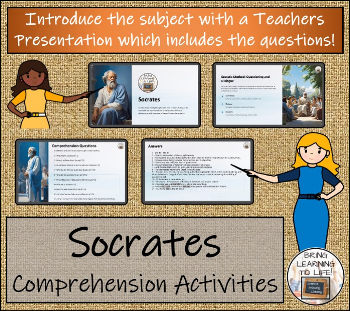 Socrates Close Reading Activity | 5th Grade & 6th Grade