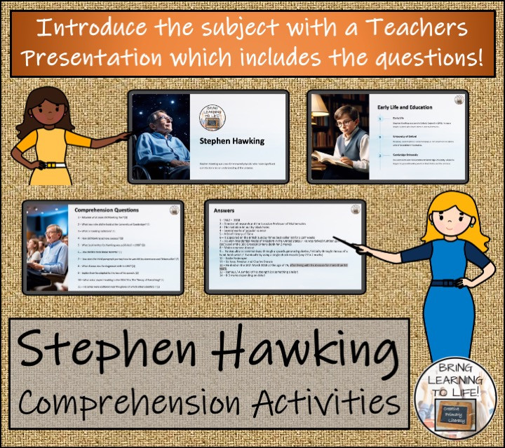 Stephen Hawking Close Reading Activity | 5th Grade & 6th Grade