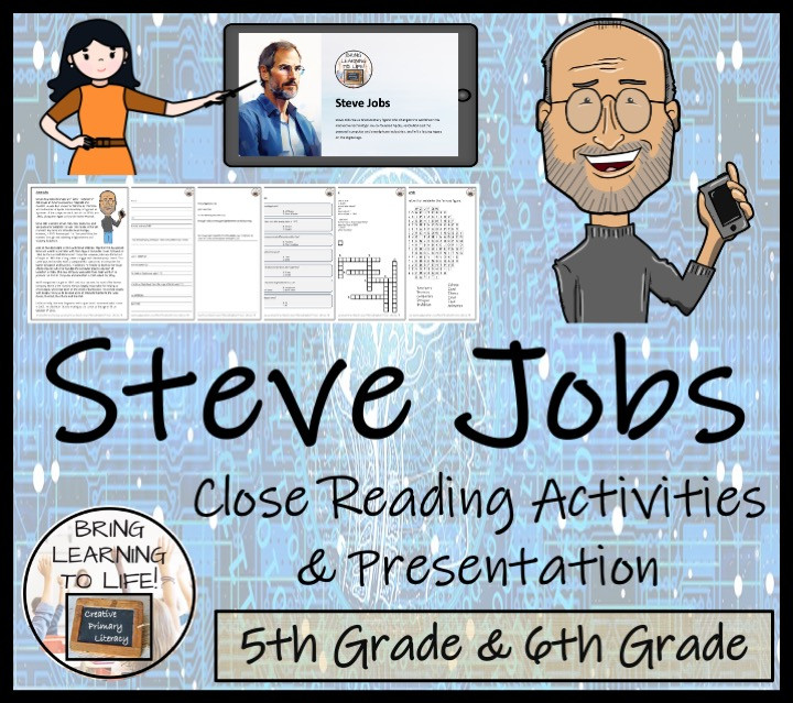 Steve Jobs Close Reading Activity | 5th Grade & 6th Grade