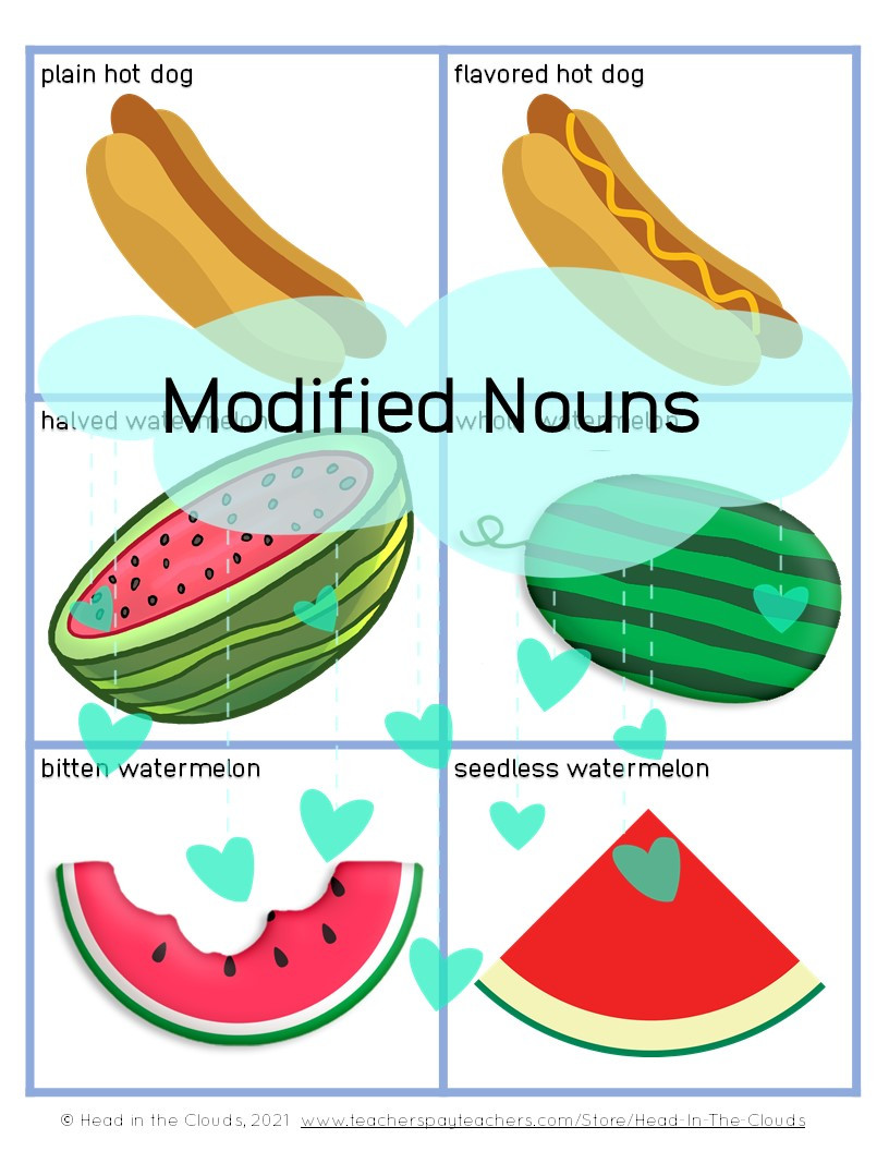 Modified Nouns - Teddy Bear Picnic