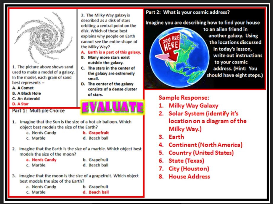 Components of the Universe - Scale and Size - Amped Up Learning