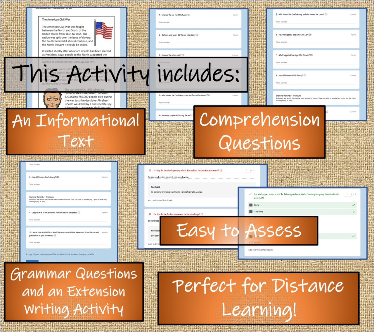 3rd and 4th grade Close Reading Activity