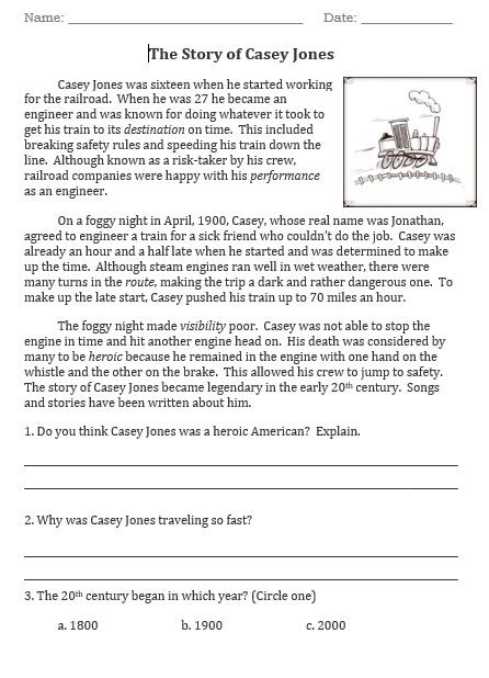 The Story of Casey Jones - Amped Up Learning