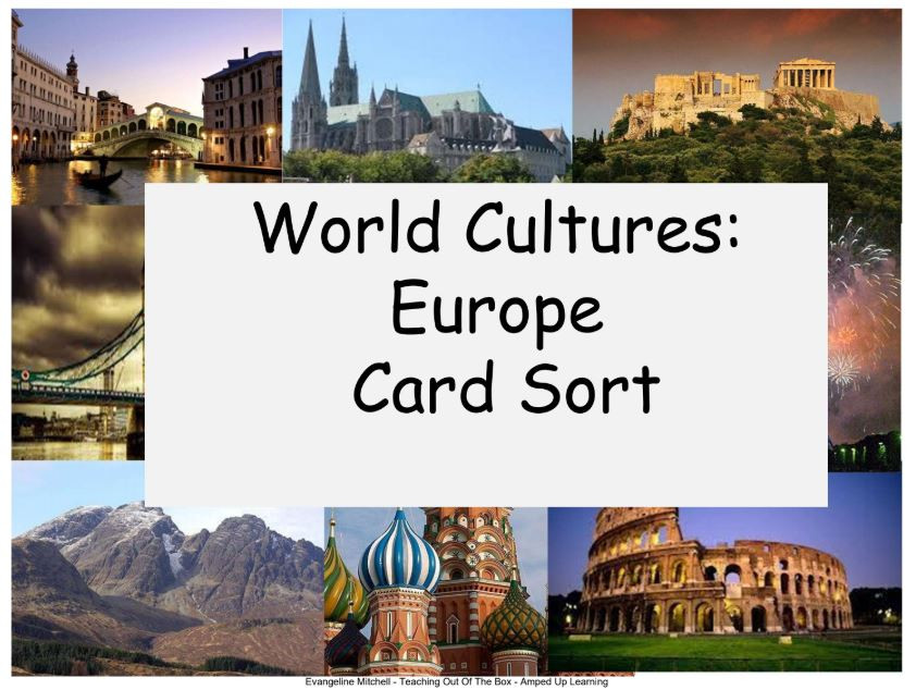 World Cultures: Europe Card Sort - Amped Up Learning