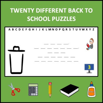 Back to School Digital Letter Guess