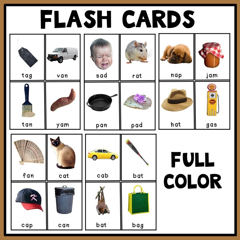 CVC Short Vowel A Bundle Make-A-Word, Puzzles, Worksheets & Flashcards