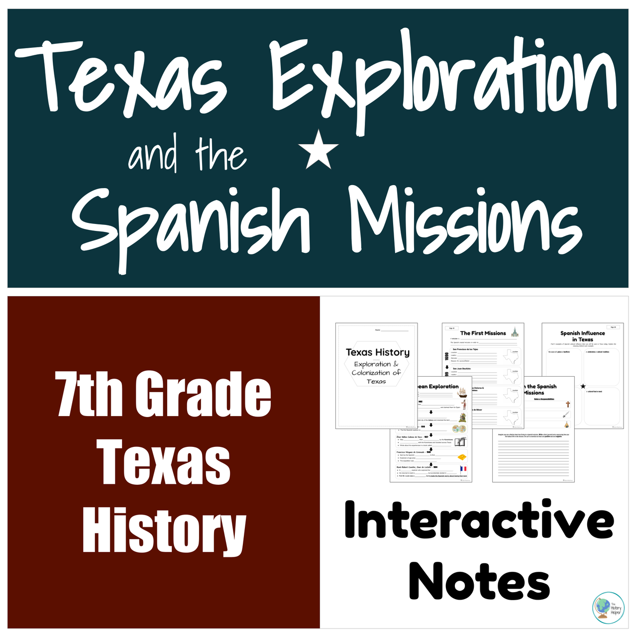 Texas Exploration & the Spanish Missions | Interactive Notes | Texas ...