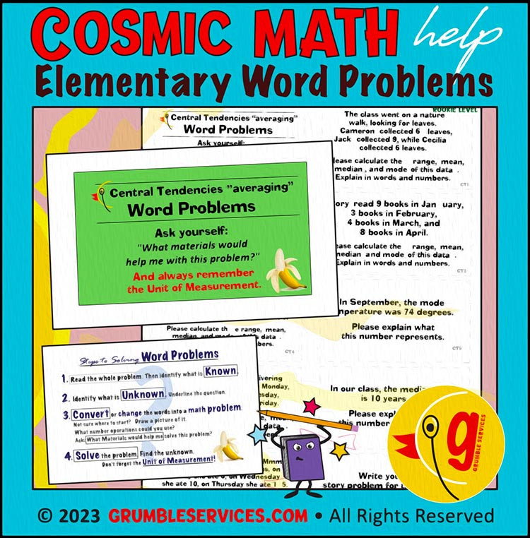 Averaging & Central Tendencies BUNDLE: Elementary Montessori Math help ...