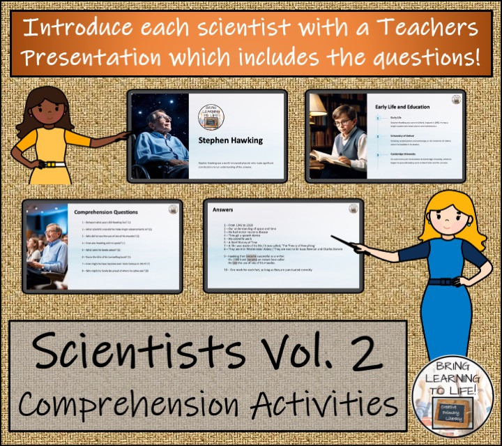 Famous Scientists Volume 2 Close Reading Activity Bundle | 3rd Grade ...