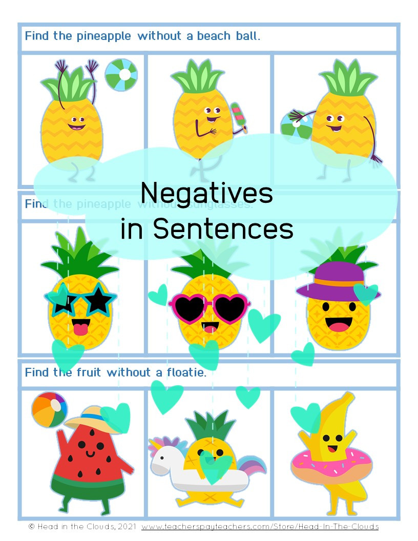 Negatives in Sentences - Summer Set