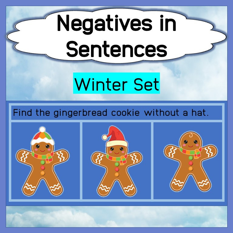 Negatives in Sentences - Winter Set