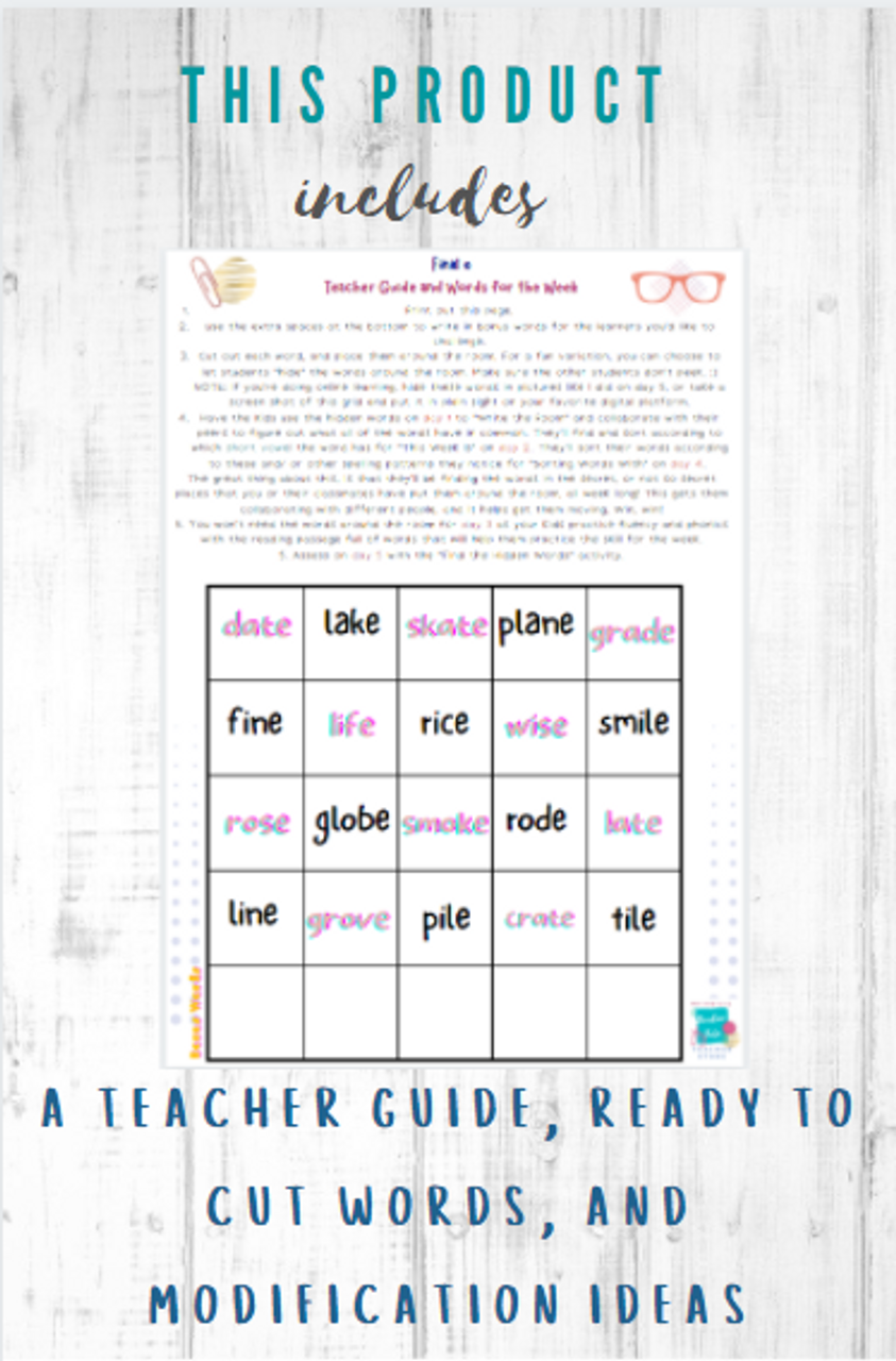 3rd Grade Weekly Spelling Routine-Final e