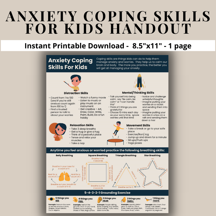 Coping Skills For Anxiety Handout