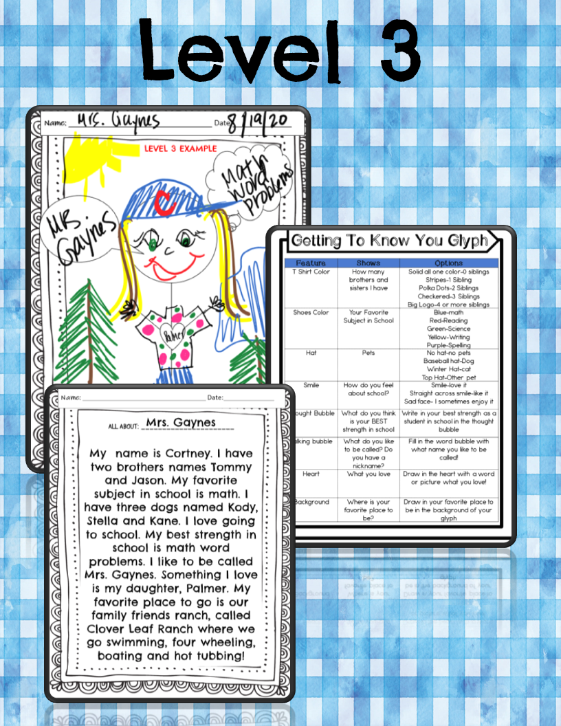 Back To School: Getting to Know Me Glyph