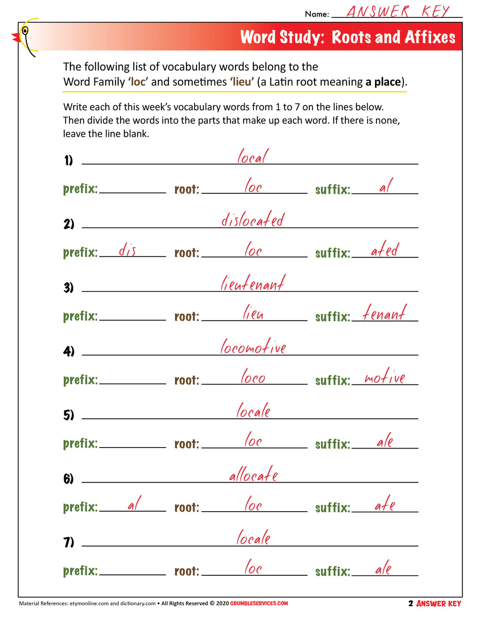 Paraphrasing I: Rewording & Writing - ROOKIE Elementary Montessori ...