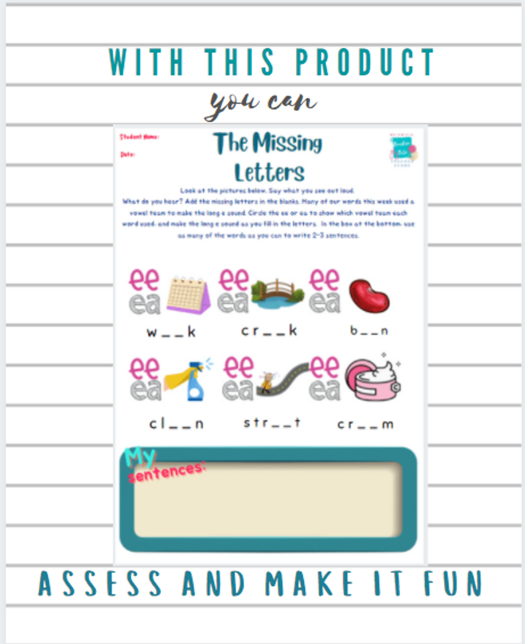 3rd Grade Weekly Spelling Routine-Long e