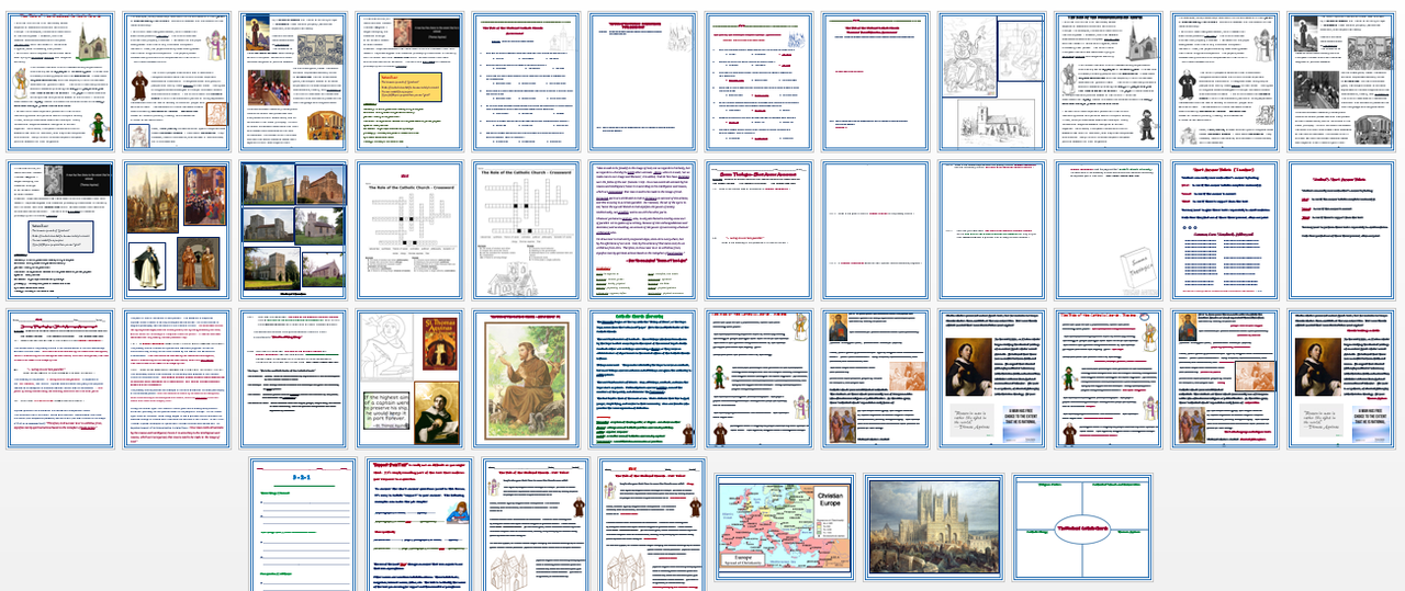 The Role of the Medieval Church + Assessments - Amped Up Learning
