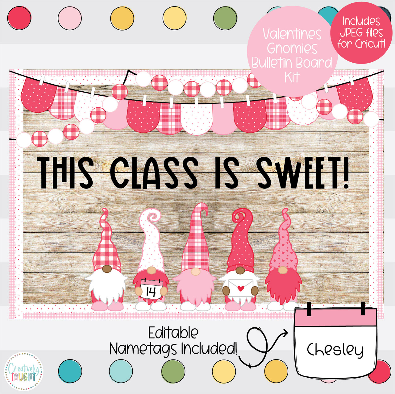 Love Gnomes - Valentines - February Bulletin Board Kit