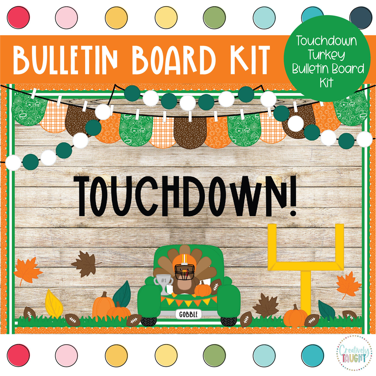 Touchdown Turkey - Thanksgiving - November Bulletin Board Kit