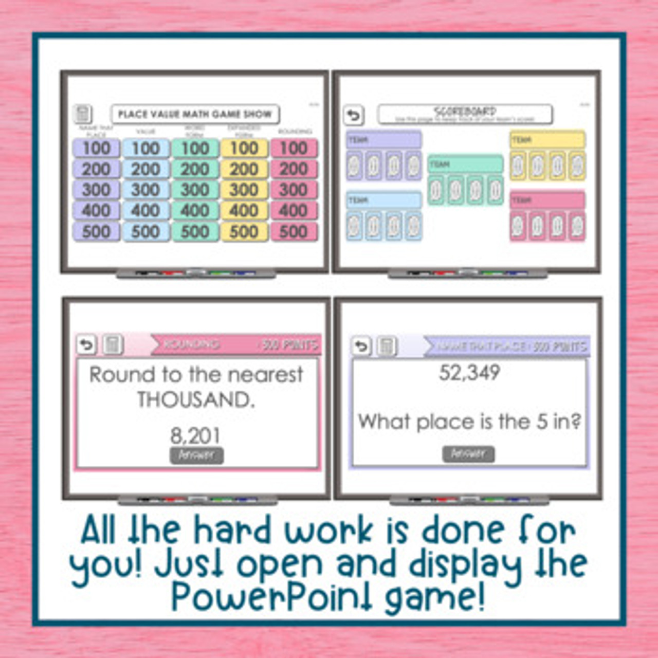 Place Value Math Game Show