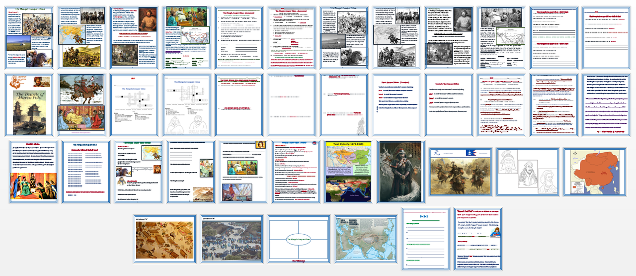 Yuan China - The Mongols Conquer China + Assessments - Amped Up Learning