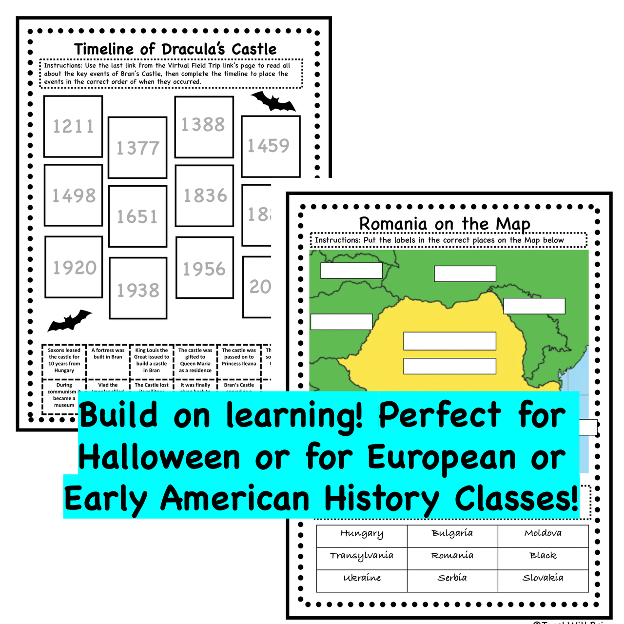 Halloween Virtual Field Trip Discount Bundle for Middle and High School