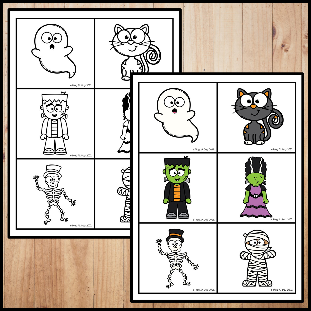 HALLOWEEN Hide & Seek | Pocket Chart Game | Letter and Number ...