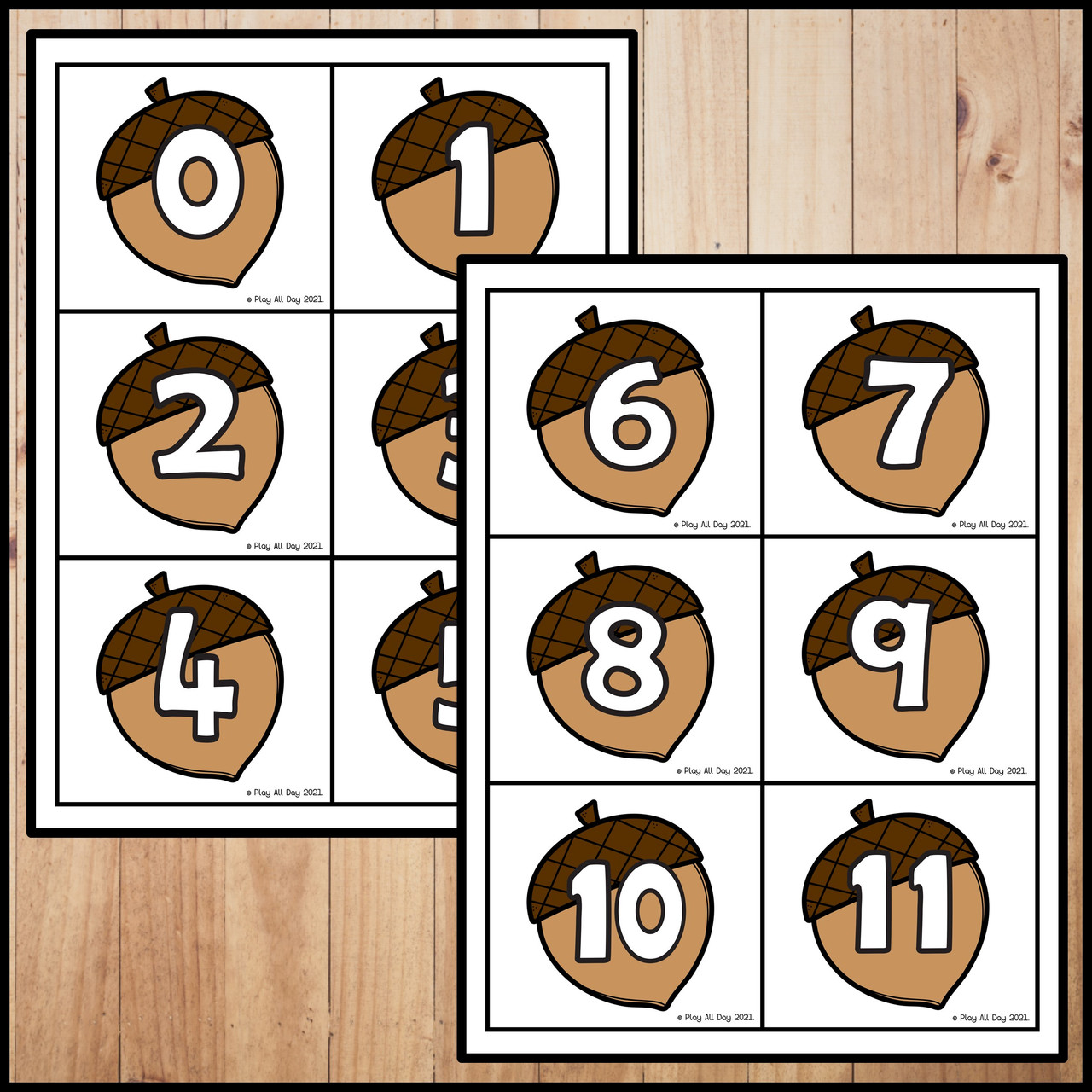 FALL Hide & Seek | Pocket Chart Game | Letter and Number Recognition ...