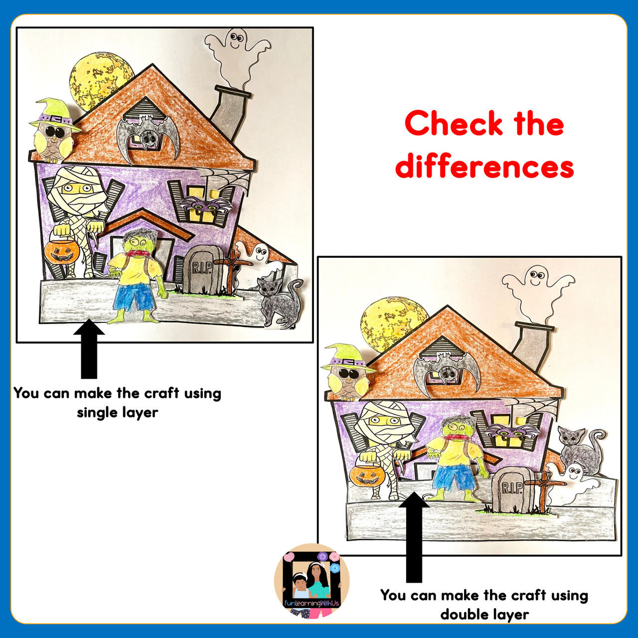 Halloween Craft | Haunted House Craft | October Craft