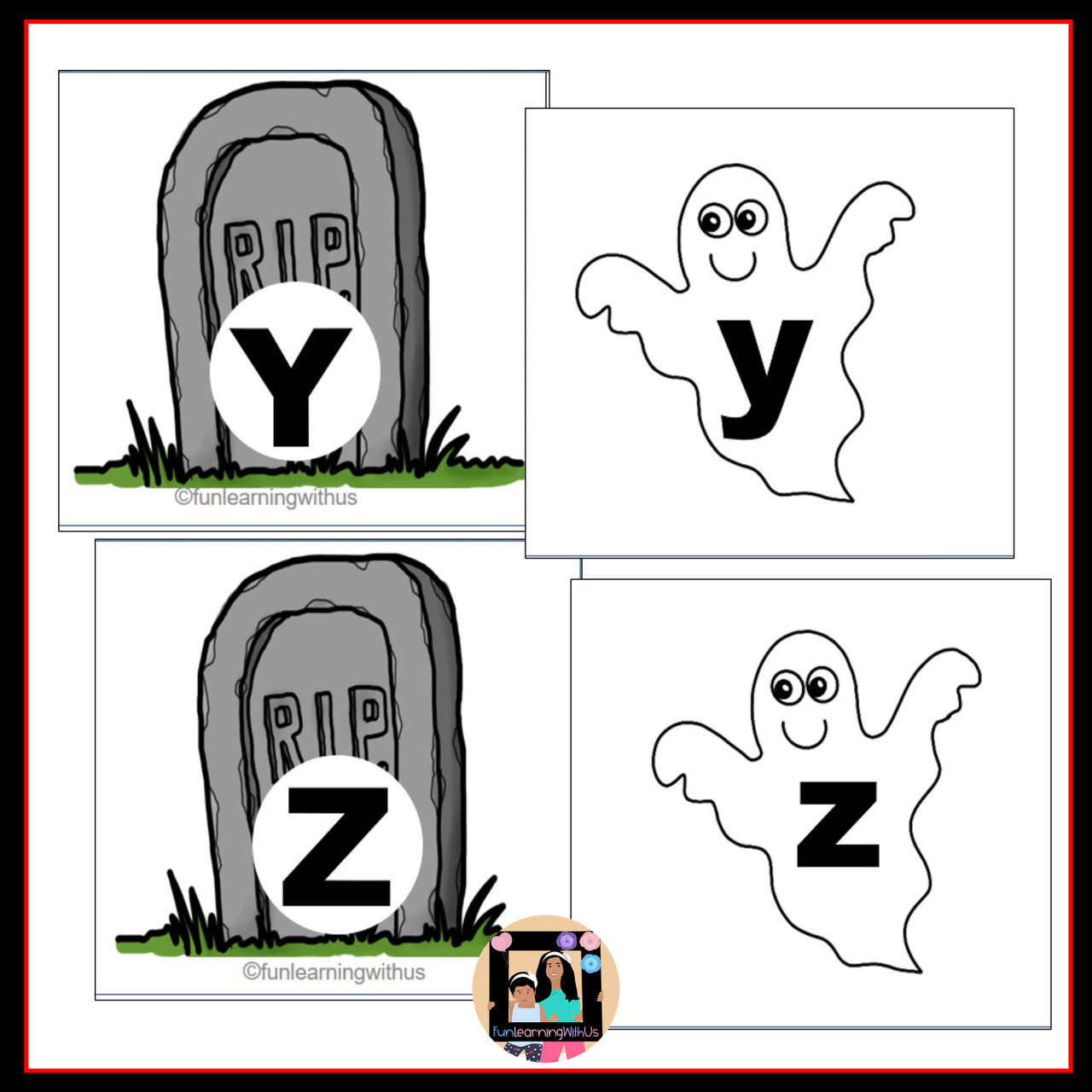 Alphabet Matching - Uppercase to Lowercase Letters Recognition ...