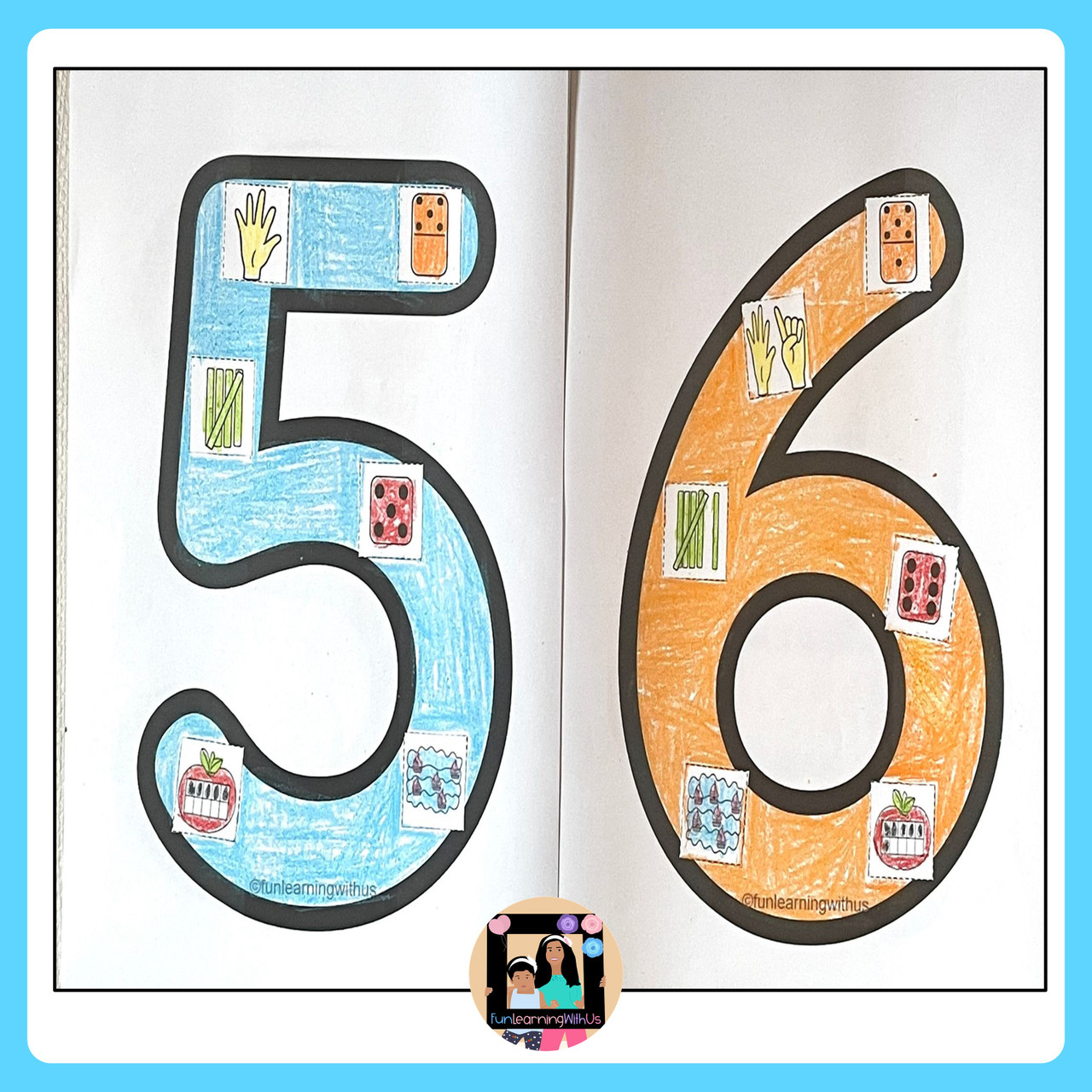 Numbers Coloring Activity Subitizing Number sense 1-10 Counting Practice