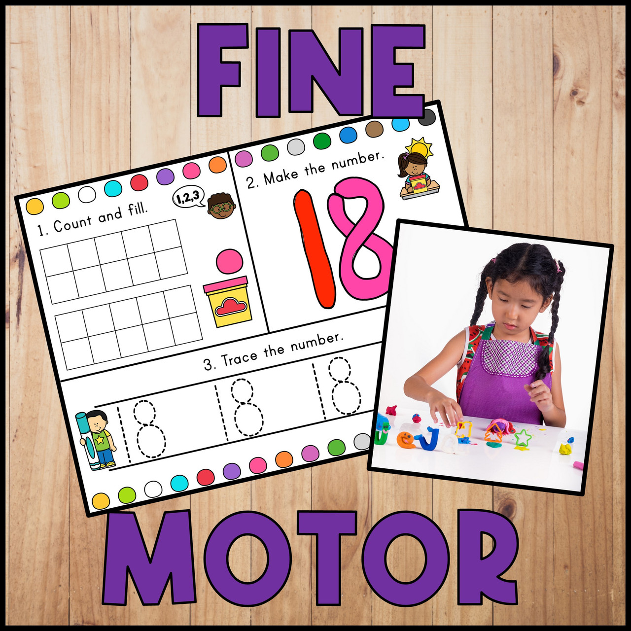 Number Dough Mats 0-20 | FRENCH Version Included! - Amped Up Learning