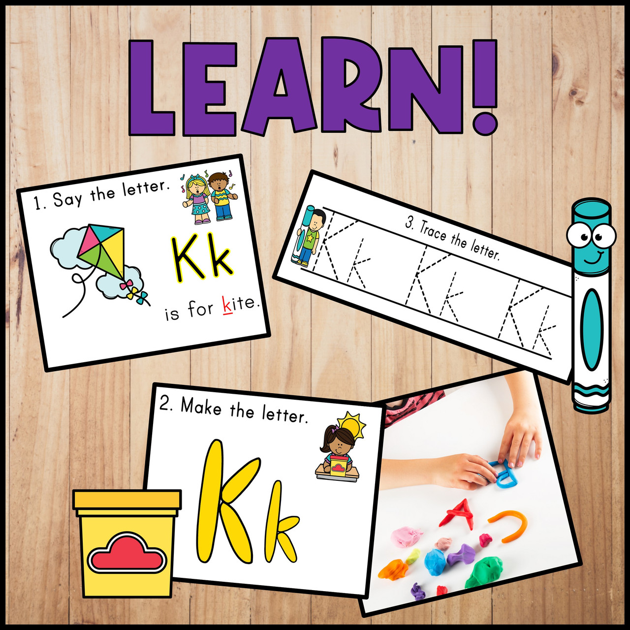 Alphabet Dough Mats | Alphabet Practice and Beginning Sound Activities ...