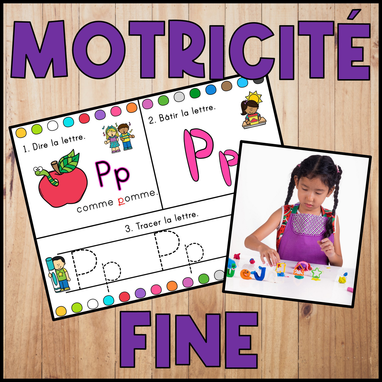 FRENCH Alphabet Dough Mats | Cartes de pâte à modeller – L’ALPHABET ...