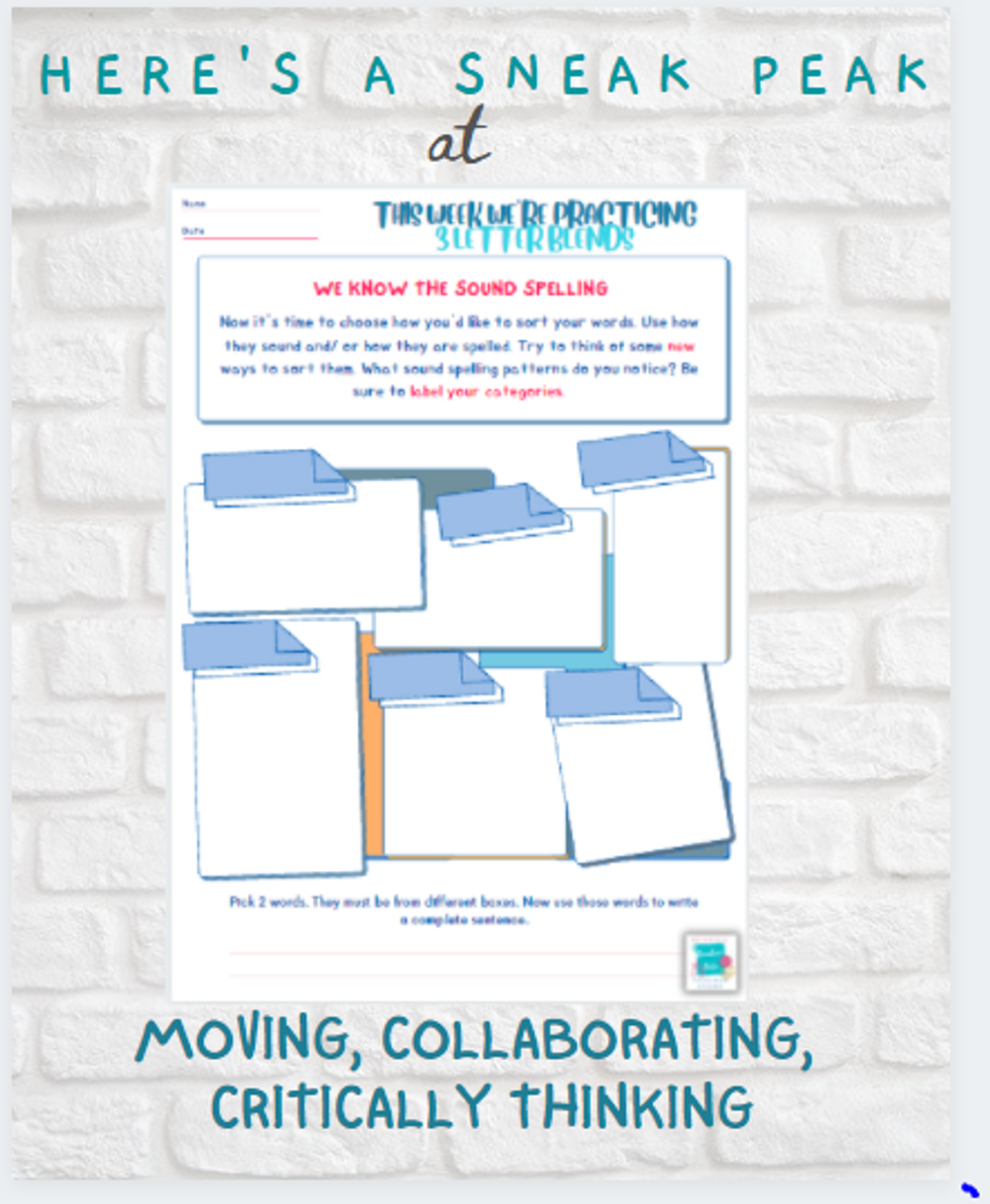 3rd Grade Weekly Spelling Routine-3 Letter Blends