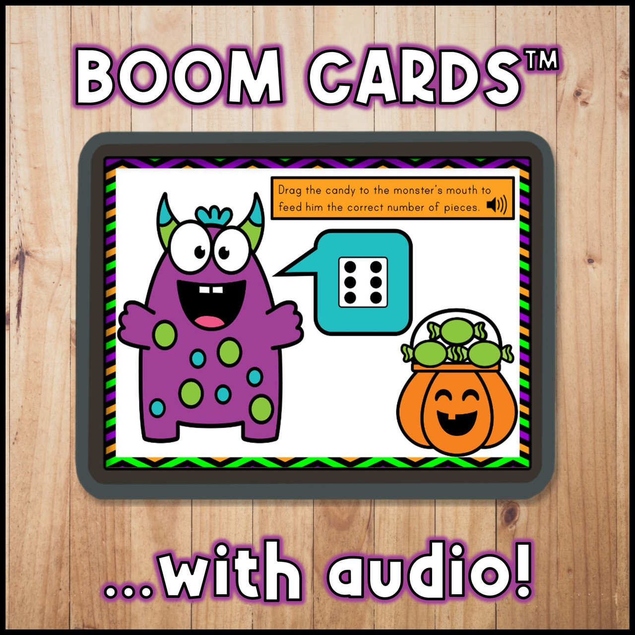 Halloween Counting 1 to 10 | Feed the Monster | Boom Cards™ - Amped Up ...