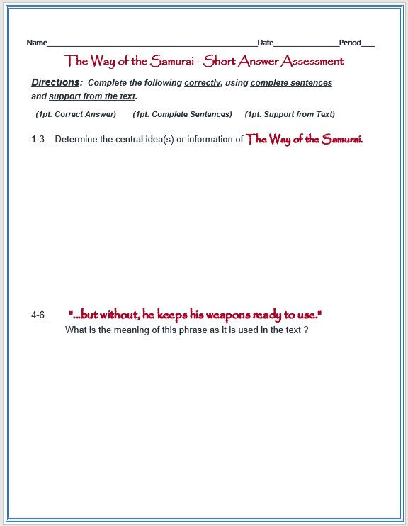 The Rise of Japanese Feudalism + Assessments - Amped Up Learning