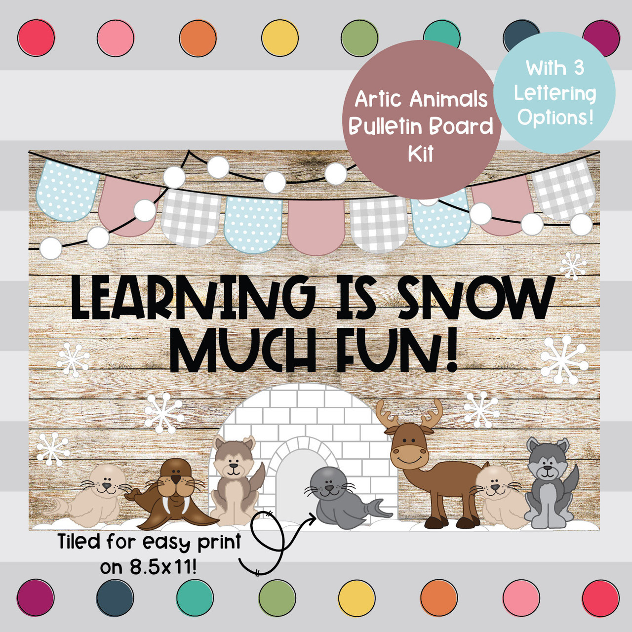BUNDLE New Year's/Winter Themed Bulletin Board Kits