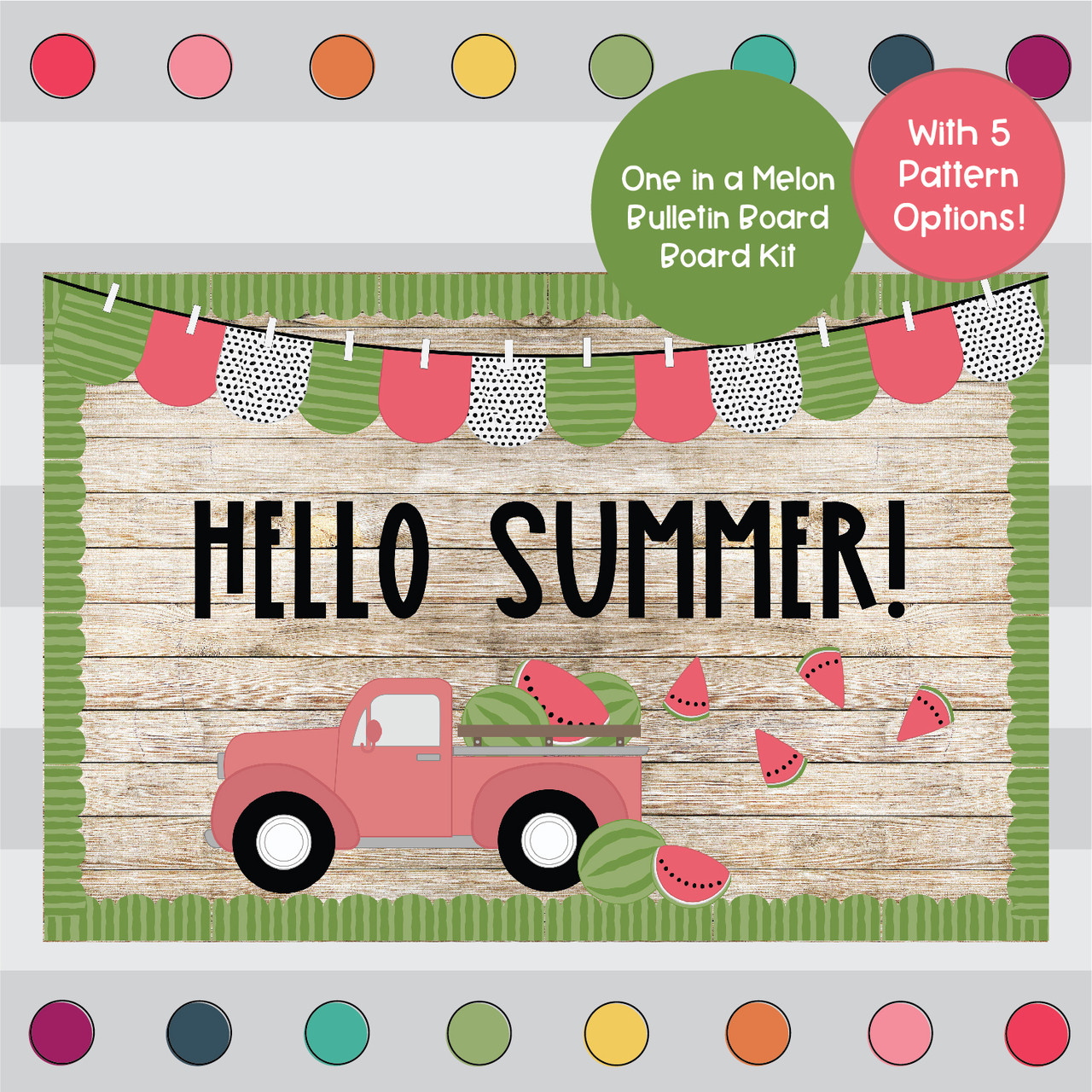BUNDLE of Summer Themed Bulletin Board Kits